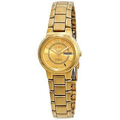 Seiko 5 Automatic White Dial Two-tone Ladies Watch SYMD90 SYMD90 ...