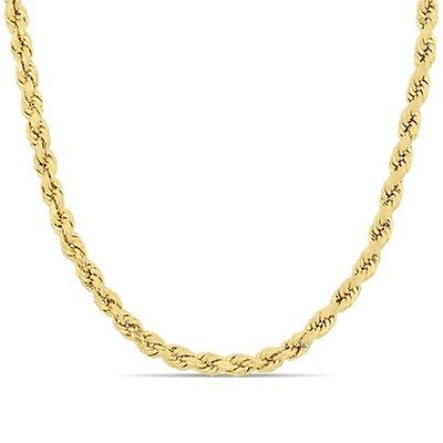 Amour Fashion 18 Inch Rope Chain Necklace in 14k Yellow Gold JMS005099 ...