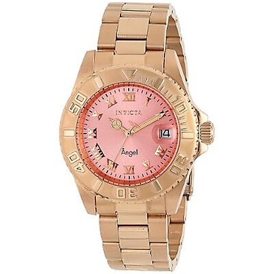 Invicta Angel Champagne Dial Gold-tone Stainless Steel Ladies Watch ...