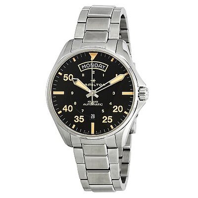 Hamilton Khaki Aviation Pilot Black Dial Men's Watch H64611535 ...