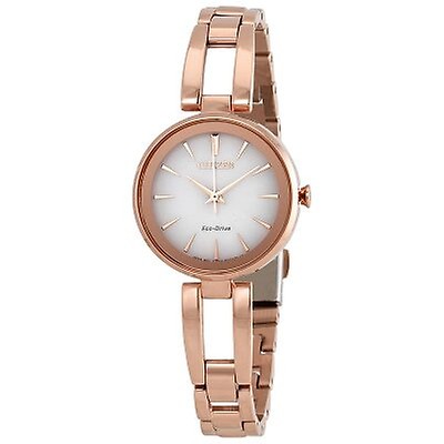 Citizen Silhouette Crystal Mother of Pearl Dial Ladies Watch EM0770-52Y ...