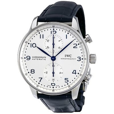 IWC Portuguese Hand Wound Eight Days Stainless Steel Men's Watch ...