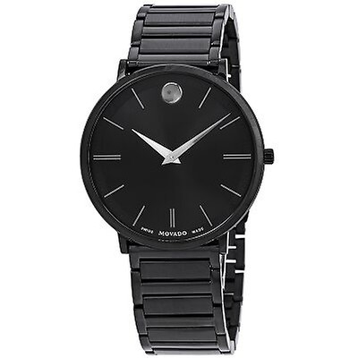 Movado Black Museum Dial Stainless Steel Men's Watch 0606504 0606504 ...