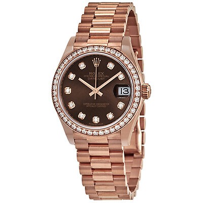 Rolex Datejust 31 Mother of Pearl Butterfly Diamond Pave Dial Ladies ...