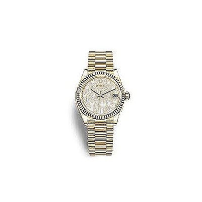 Rolex Datejust 31 Mother of Pearl Diamond Ladies 18kt Yellow Gold ...