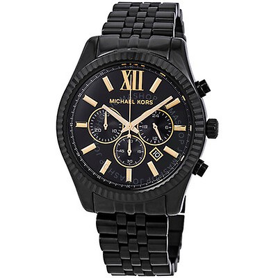 Michael Kors Lexington Chronograph Silver Dial Men's Watch MK8405 ...