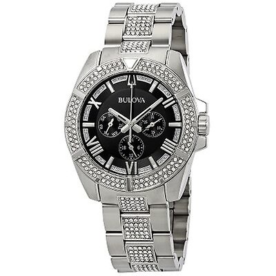 Bulova Phantom Swarovski Crystals Pave Men's Watch 96A226 96A226 ...