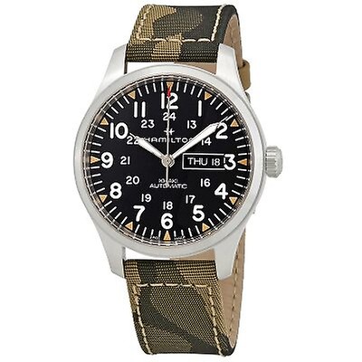 Hamilton Khaki Navy Pioneer Automatic Black Dial Men's Watch H78415733 ...