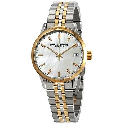 Raymond Weil Noemia Mother of Pearl Dial Ladies Watch 5124-ST-00985 ...
