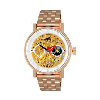 Adee Kaye AK6463 Automatic Silver Skeleton Dial Men's Watch AKJ6463 ...