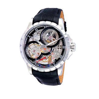 Adee Kaye AK6463 Automatic Silver Skeleton Dial Men's Watch AKJ6463 ...