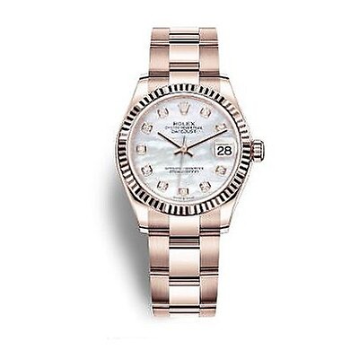 Rolex Datejust 31 Mother of Pearl Butterfly Diamond Pave Dial Ladies ...