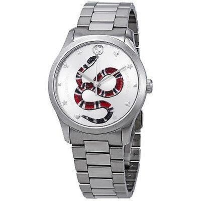 Gucci Timeless Silver Dial Two-tone Unisex Watch YA1264074 YA1264074 ...