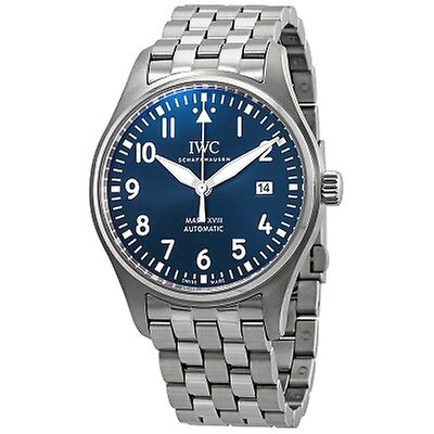 IWC Pilot Midnight Automatic Chronograph Blue Dial Men's Watch IW377714 ...
