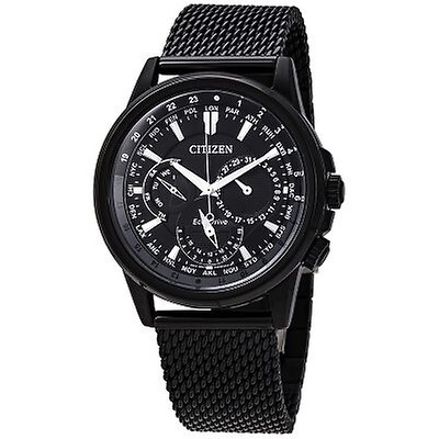 Citizen Perpetual Chrono A-T Black Dial Men's Watch AT4007-54E AT4007 ...