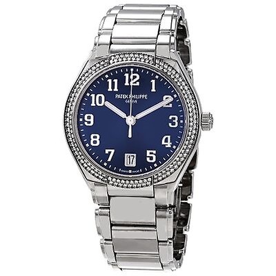 Patek Philippe Nautilus Automatic Diamond Silver Dial Unisex Watch 5719 ...