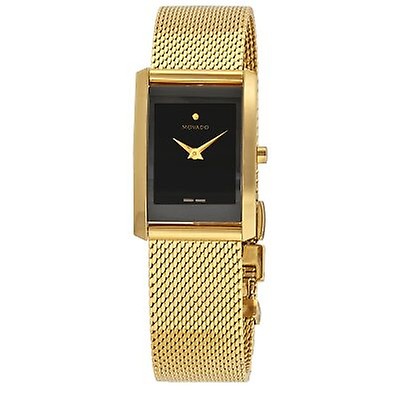 Movado Bold Silver Dial Yellow Gold PVD Ladies Watch 3600129 3600129 ...
