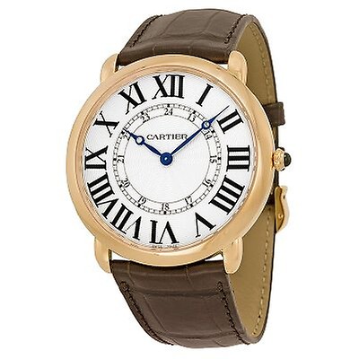 Cartier Calibre De Cartier 18kt Pink Gold Silver Dial Mechanical Men's ...