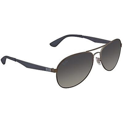 null Polarized Dark Grey Gradient Aviator Sunglasses RB3549 002/T3 61 ...