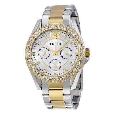 Fossil Virginia Rose Dial Rose Gold-tone and Horn Acetate Ladies Watch ...