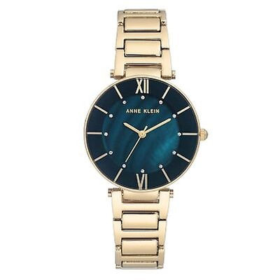 Emporio Armani Quartz Crystal White Mother of Pearl Dial Ladies Watch ...