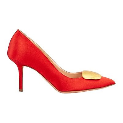 Rupert Sanderson Fairal Heel Sandal Gold tone, Brand Size 36 ( US Size ...