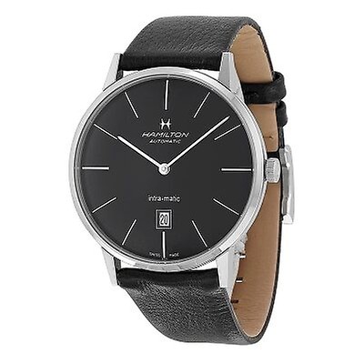 Hamilton Intra-Matic Automatic Black Dial Men's Watch H38455131 ...