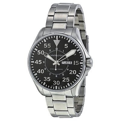 Hamilton Pilot Day Date Automatic Black Dial Men's Watch H64615135 ...