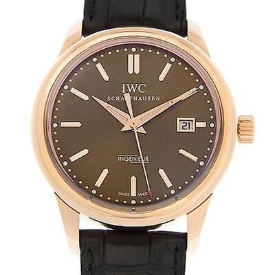 IWC Portofino Automatic Silver Dial 18kt Rose Gold Men's Watch 3565-04 ...