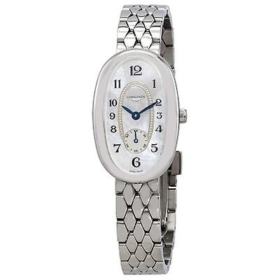 Longines La Grande Classique White Mother of Pearl Diamond Dial Ladies ...