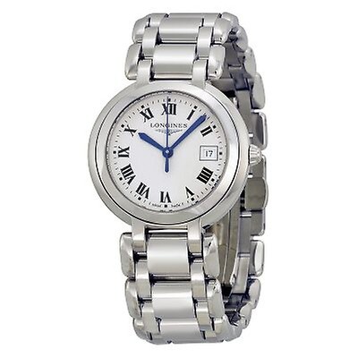 Longines Primaluna Mother of Pearl Dial Stainless Steel Diamond Ladies ...