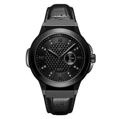 Jbw Delano Black Chronograph Diamond Dial Two-Tone Steel Bracelet Men's ...