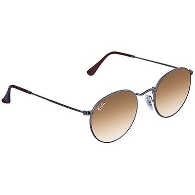 Ray-Ban Round Flat Lenses Light Blue Gradient Sunglasses Ladies ...