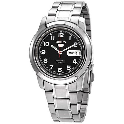 Seiko 5 Black Dial Stainless Steel Men's Watch SNK623 SNK623 - Seiko ...