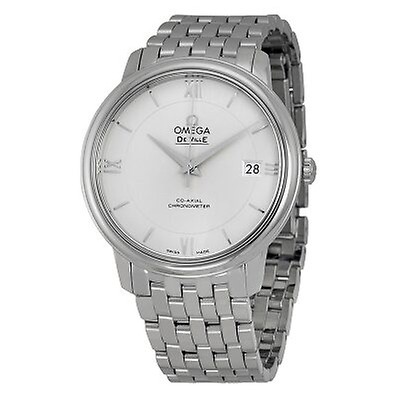 Omega De Ville Prestige Automatic Silver Dial Men's Watch 424.13.40.20.02.001 424.13.40.20.02 ...
