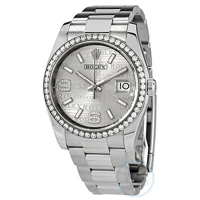 Rolex Pre-owned Rolex Oyster Perpetual Automatic Chronometer Silver ...