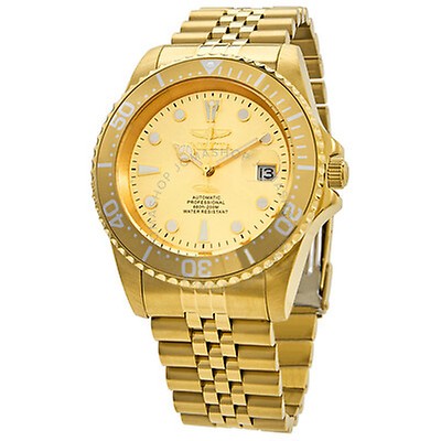 Invicta Pro Diver Automatic Gold Dial Men's Watch 29185 29185 ...