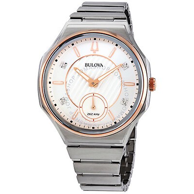 Bulova Classics Automatic Mother of Pearl Diamond Dial Ladies Watch ...