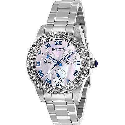 Invicta Angel Quartz White Mother of Pearl Dial Ladies Watch and ...