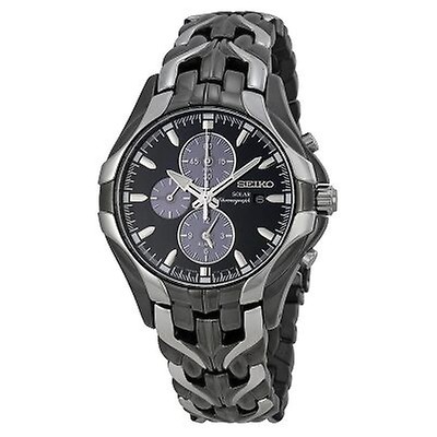 Seiko Solar Chronograph Black Dial Men's Watch SSC143 SSC143 - Seiko ...