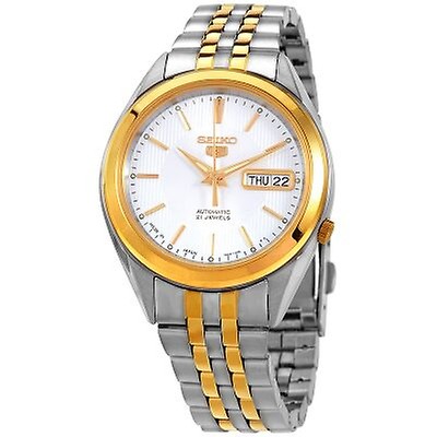 Seiko 5 Silver Dial Stainless Steel Men's Watch SNKL17 SNKL17 ...