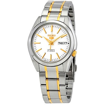 Seiko Series 5 Automatic White Dial Two-tone Men's Watch SNKL84 SNKL84 ...