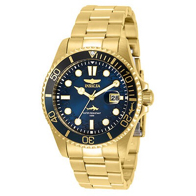 Invicta Reserve Chronograph Quartz Blue Dial Batman Bezel Men's Watch ...