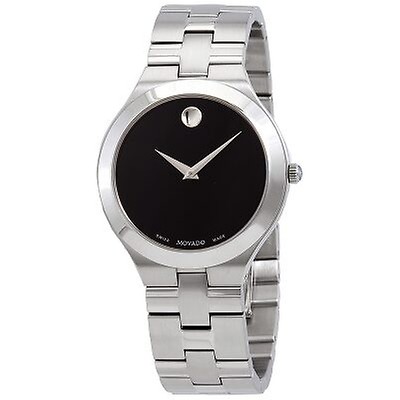 Movado Black Museum Dial Stainless Steel Men's Watch 0606504 0606504 ...