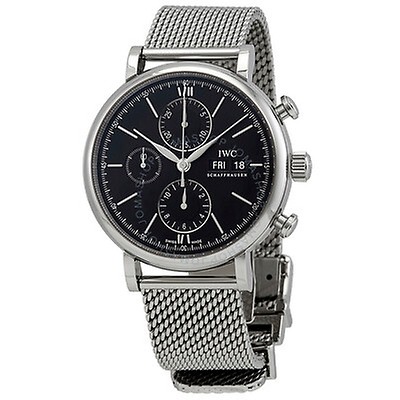 IWC Portofino Chronograph Automatic Silver Dial Men's Watch IW391031 ...