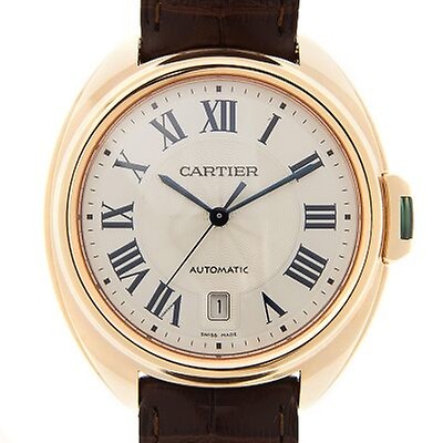 Cartier Cle de Cartier Automatic Silvered Dial Ladies Watch WSCL0016 ...