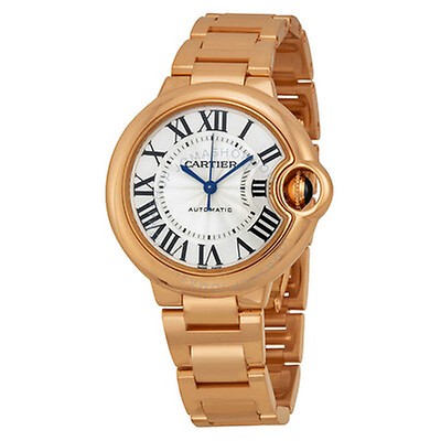 Cartier Ballon Bleu de Cartier 18k Yellow Gold Silvered Opaline Dial ...