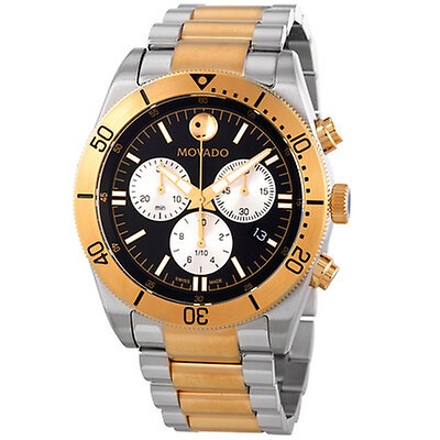 Movado Vizio Black Carbon Fiber Stainless Steel Men's Watch 0606551 ...