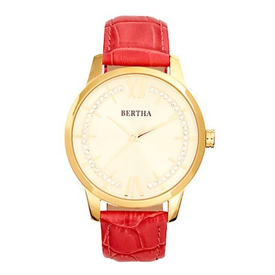 Bertha Lydia Quartz Crystal Silver Dial Ladies Watch BR9505 BR9505 ...