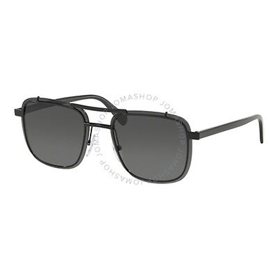 Prada Men's Black Rectangular Sunglasses PR-PS03QS-DG00A7-57 PR-PS03QS ...